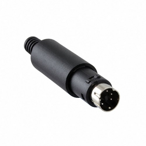 5 PIN MINI DIN MALE CABLE TYPE CONNECTOR for Audio and Video