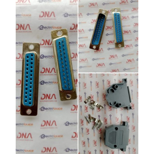 DB25 Male/Female Connector with Cover - Reliable Connectivity