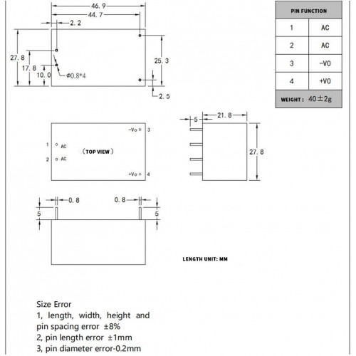 Buy HLK-10M05 Power Supply Module 5V 10W Online