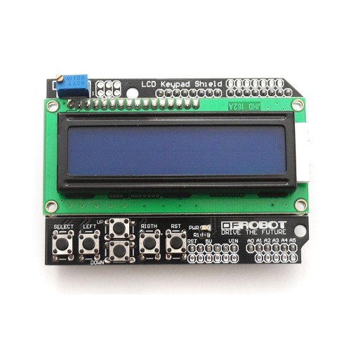 Buy online Alphanumeric LCD Keypad Shield for Arduino from DNA ... Buy online Alphanumeric LCD Keypad Shield for Arduino from DNA ...