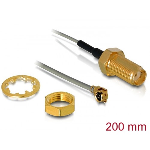 Generic UFL to SMA Female Converter Cable 20CM for Wireless Modules